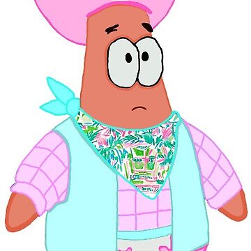 "PREPPY PATRICK" Sticker for Sale by susanbennett | Redbubble