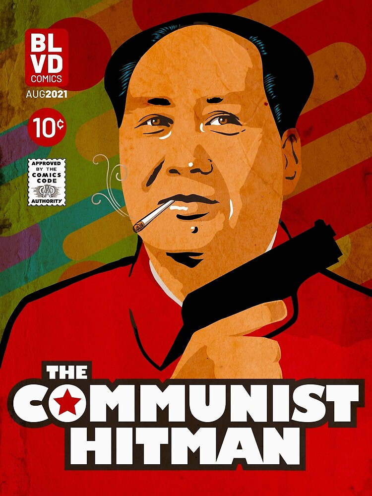 "The Communist Hitman (vintage comic book cover)" Poster by BLVDdesign ...