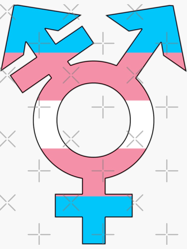 "Transgender Trans Symbol ⚧" Sticker for Sale by iPixel | Redbubble