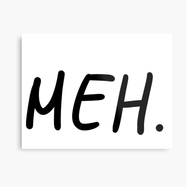 Emoji Meh Wall Art | Redbubble