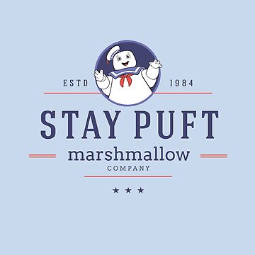 "Stay Puft Marshmallow Company - modern vintage logo" Art Board Print ...