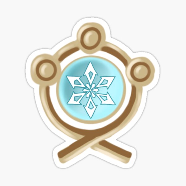 "Inazuma Cryo Vision" Sticker for Sale by Chillyrose | Redbubble