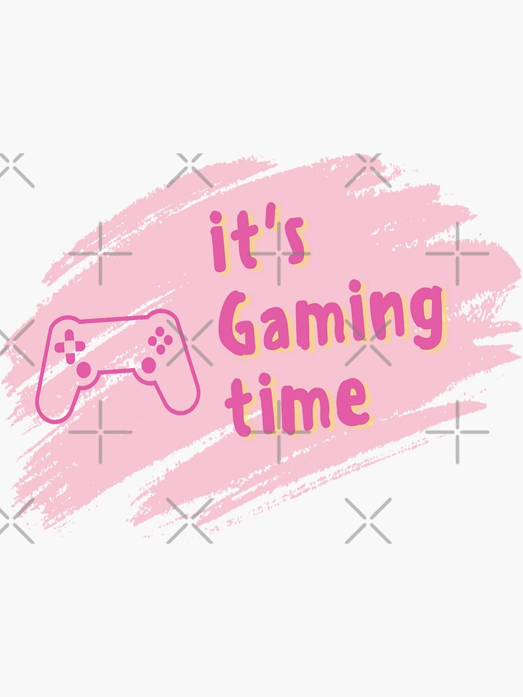 "It's Gaming Time" Sticker for Sale by Tshirtpedia | Redbubble