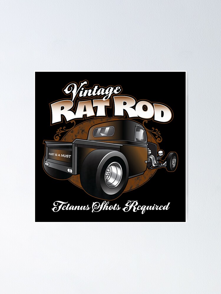 "Vintage Rat Rod Pickup Truck Hot Rod" Poster for Sale by jaimezhhfletc ...