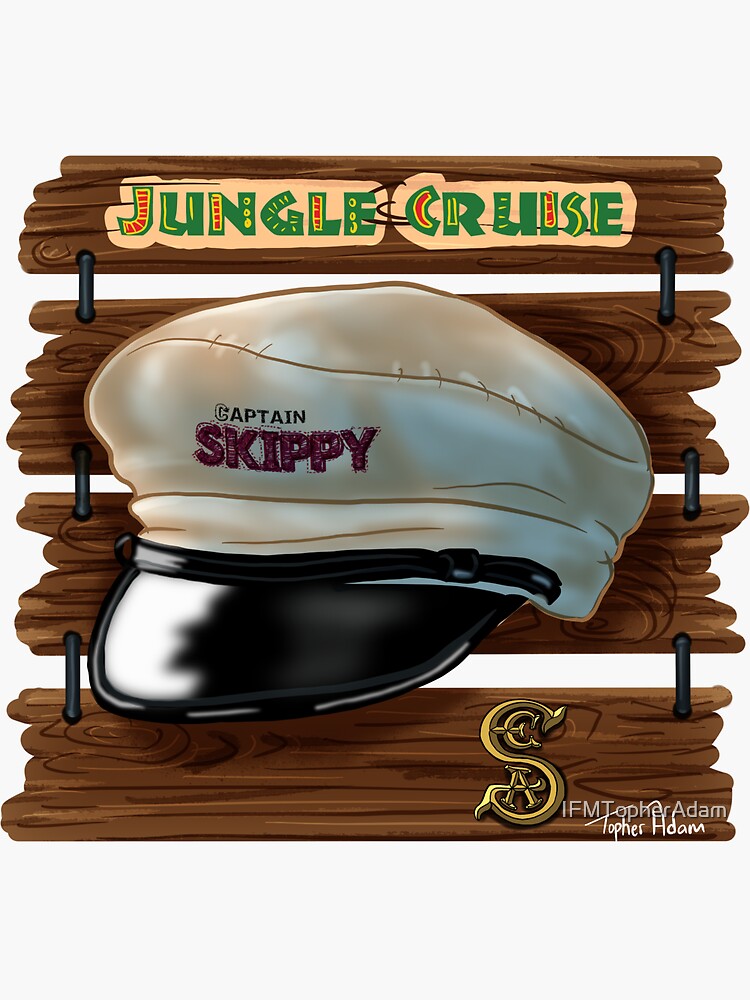 "Captain Skippy" Sticker by IFMTopherAdam | Redbubble