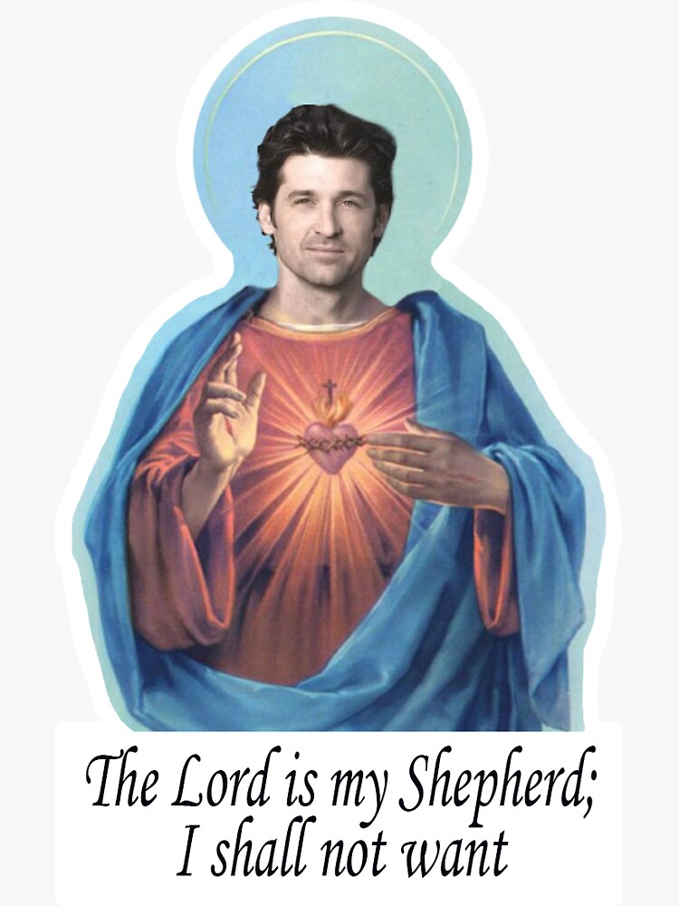 "Derek Jesus Shepherd" Sticker for Sale by GAFanStickers | Redbubble