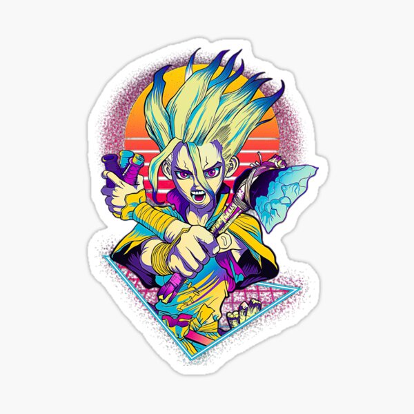 "Dr Stone" Sticker for Sale by jotaroo05 | Redbubble
