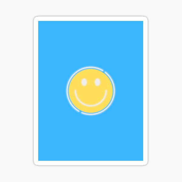 "Blue Smiles" Sticker for Sale by tamsgrace | Redbubble