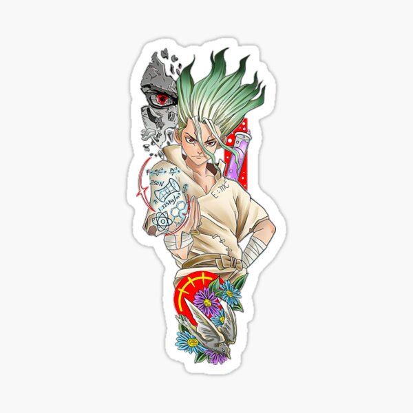 "Dr Stone" Sticker for Sale by jotaroo05 | Redbubble