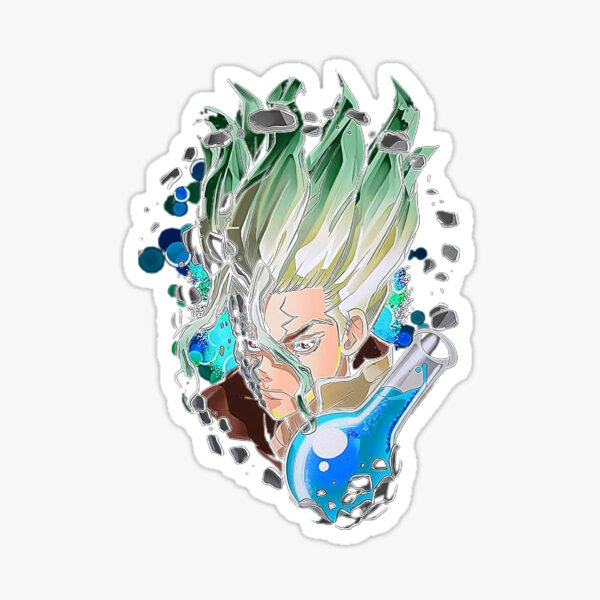 "Dr Stone" Sticker for Sale by jotaroo05 | Redbubble