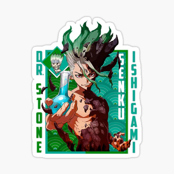 "Dr Stone" Sticker for Sale by jotaroo05 | Redbubble