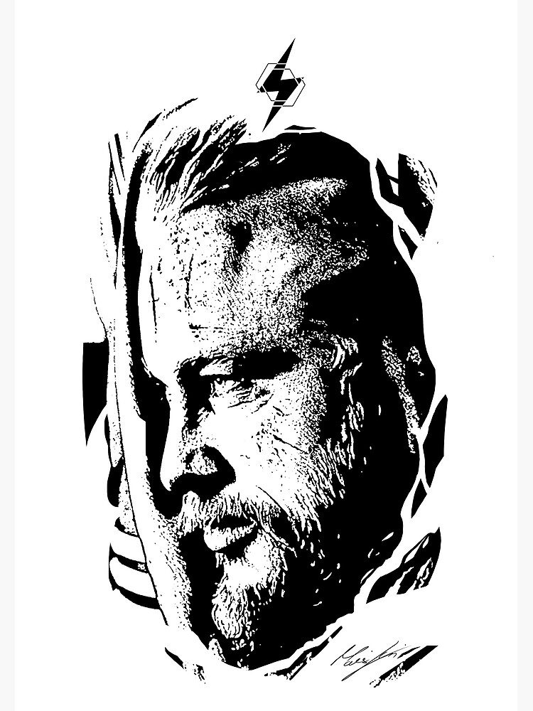 "VIKINGS RAGNAR Black On White" Poster for Sale by LuigiMansi | Redbubble