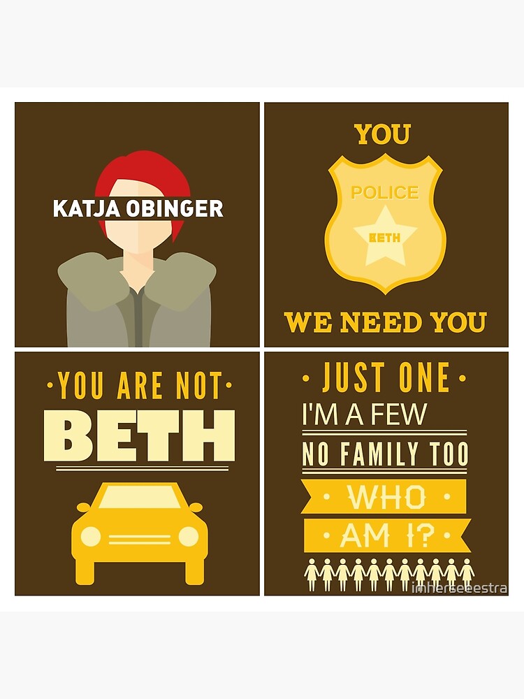 Póster «Huérfano negro - Katja Obinger» de imherseeestra | Redbubble