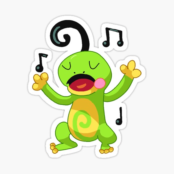 "Pokemon Gold Silver Crystal Politoed" Sticker by mortiest | Redbubble