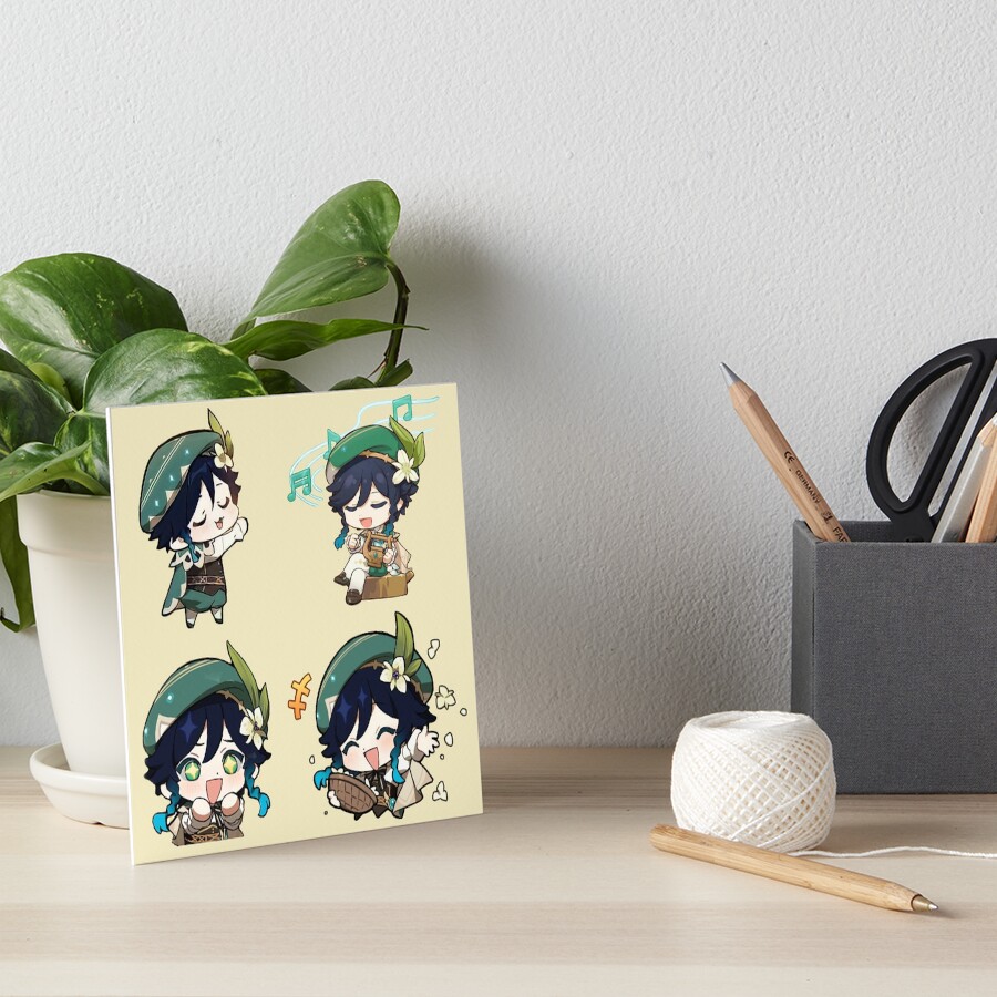 "Venti - Genshin Impact Venti - Chibi Pack" Art Board Print for Sale by ...