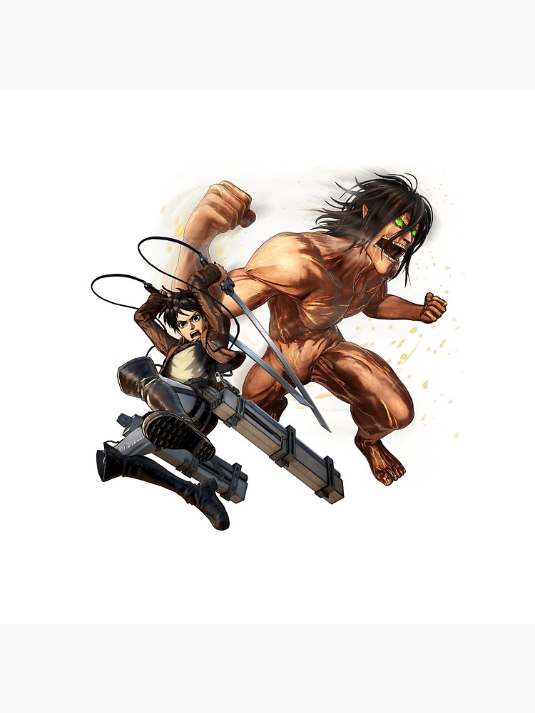 "Eren Yeager Titan and Human Form" Art Print by sxdcl0wn | Redbubble