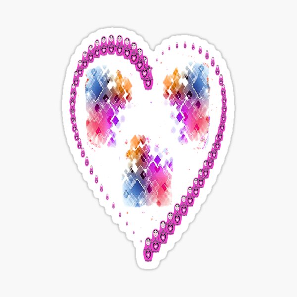 " Unique Aesthetic Heart Design, nr 4, Bold Vibrant Abstraction ...