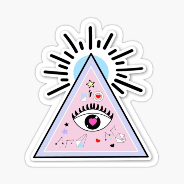 "Magic eye" Sticker for Sale by SMOKER1MAN | Redbubble