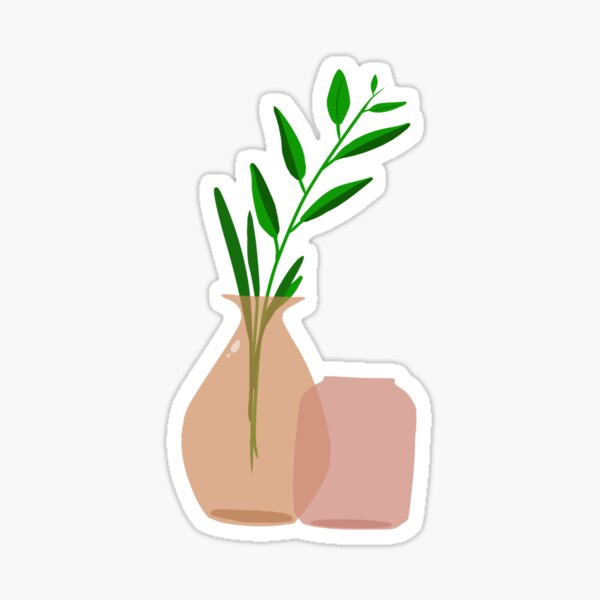"flower vase sticker" Sticker for Sale by krushna00 | Redbubble