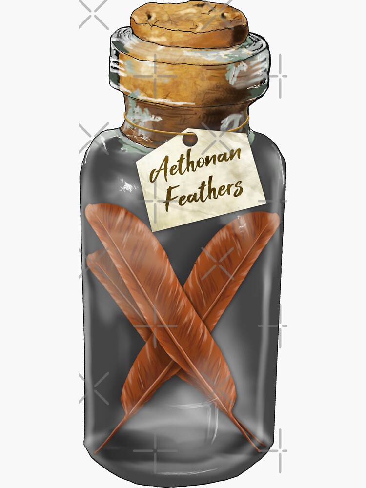 "Winged horse feathers: Aethonan *ethically sourced*" Sticker by ...