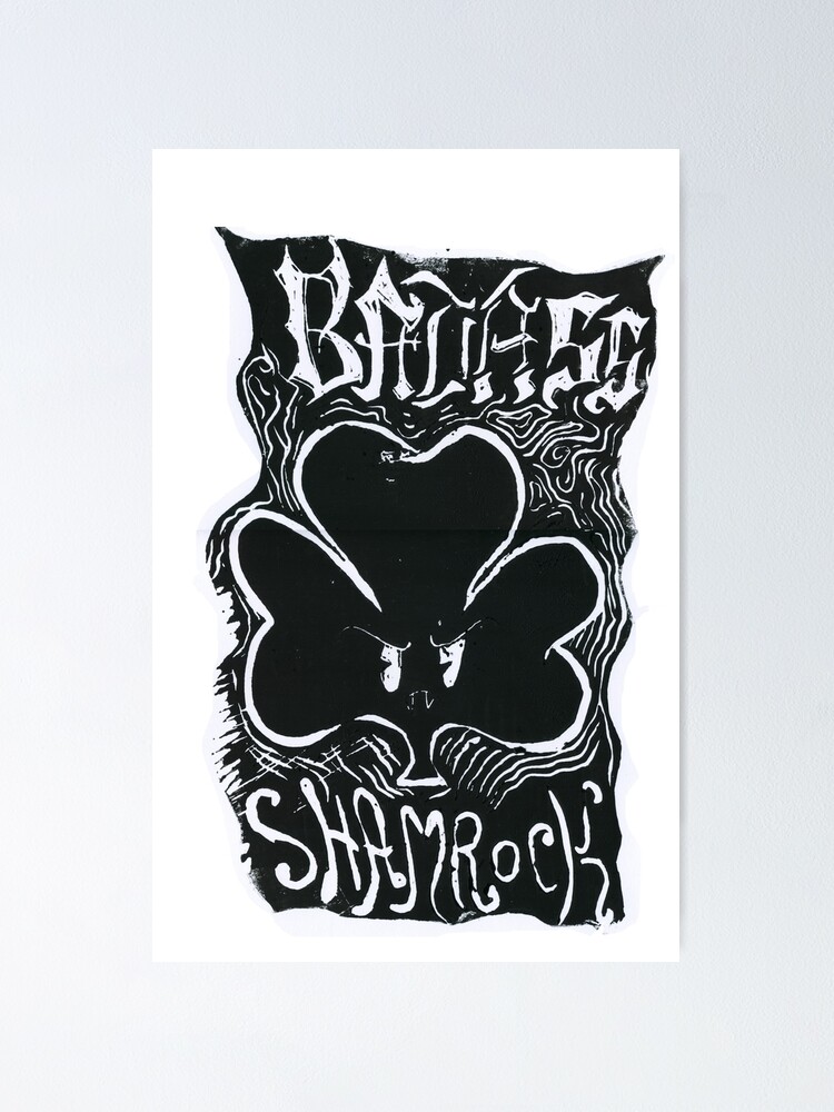 "Badass shamrock" Poster by NikkSantellani | Redbubble