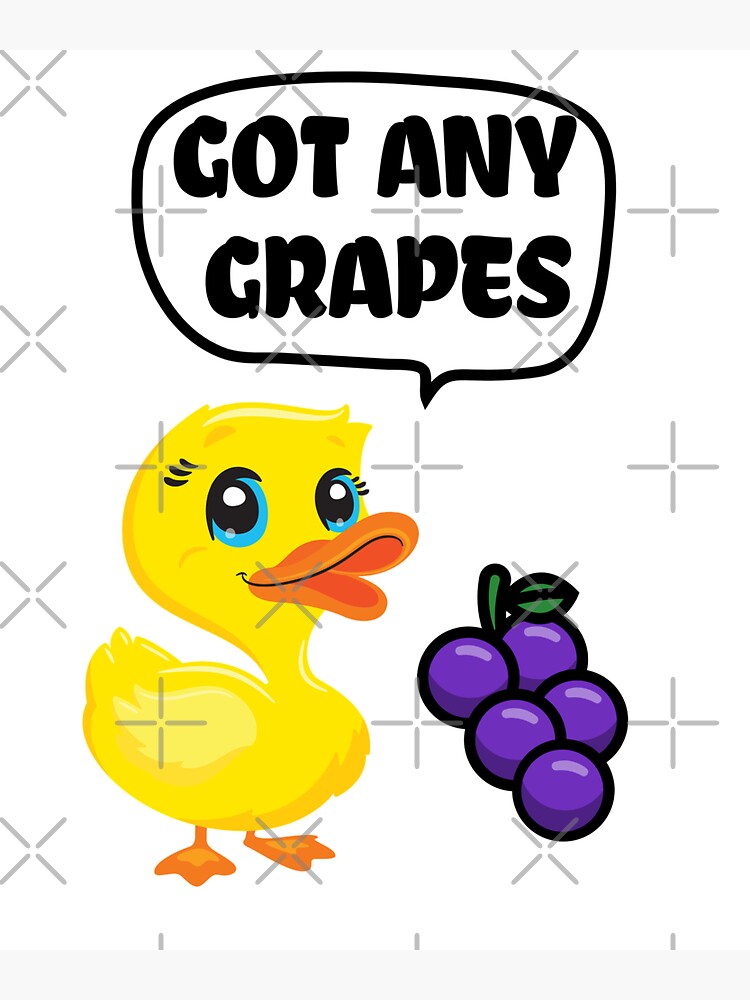 "Got any Grapes - Duck Song Lover" Sticker for Sale by JinkerCreations ...