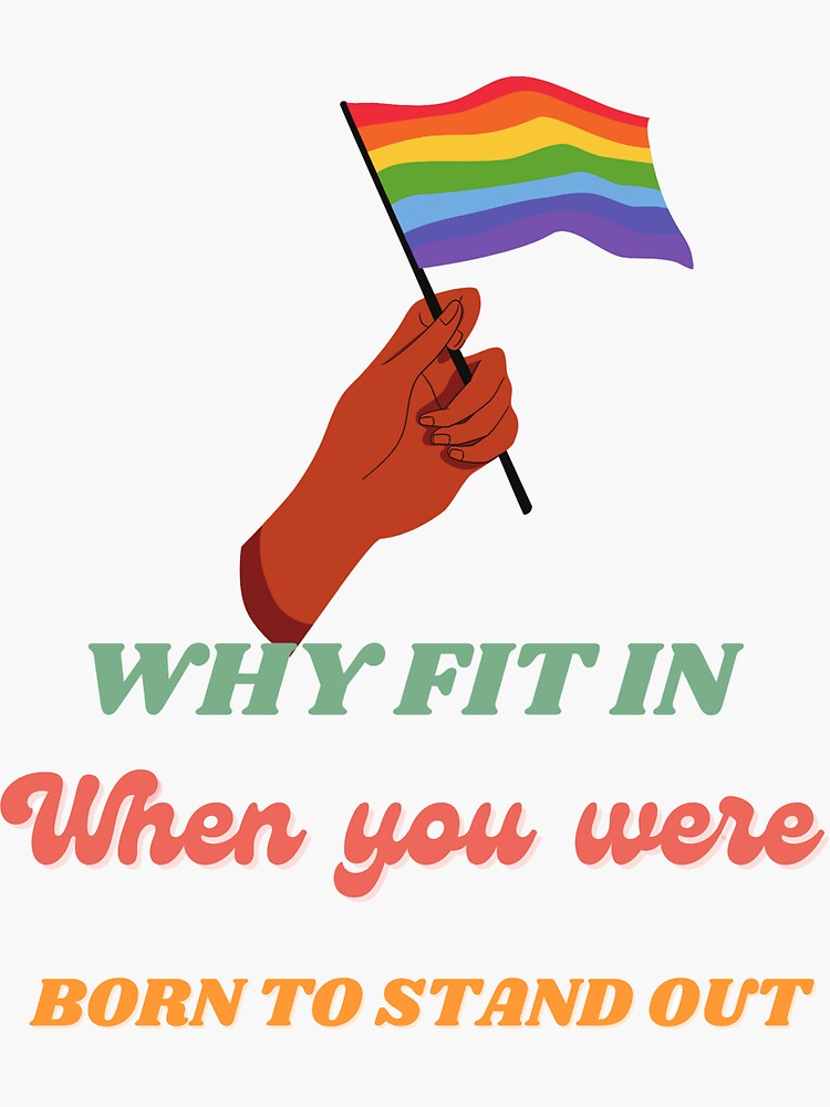 "Stand Out!" Sticker by ImAnArtistLOL | Redbubble