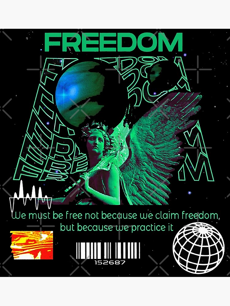 "Vaporwave Angel of Freedom Urban Fashion Style Outfit" Poster for Sale ...
