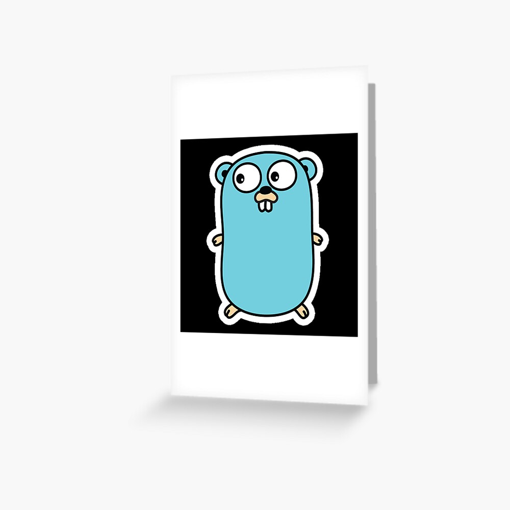 "Best Selling - Go Golang Gopher Merchandise" Greeting Card for Sale by ...