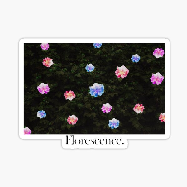 "Florescence" Sticker for Sale by PolygonPop | Redbubble