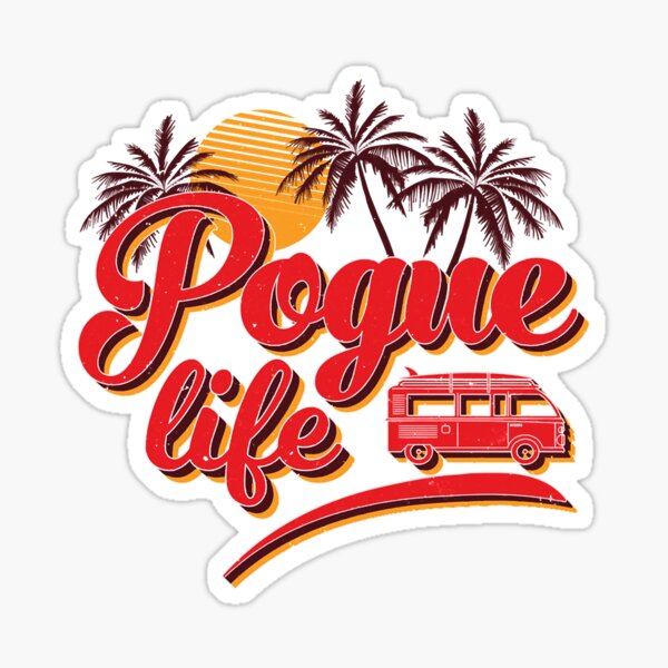 "Pogue Life Outer Banks Retro Palm" Sticker for Sale by OuterBanksCute ...