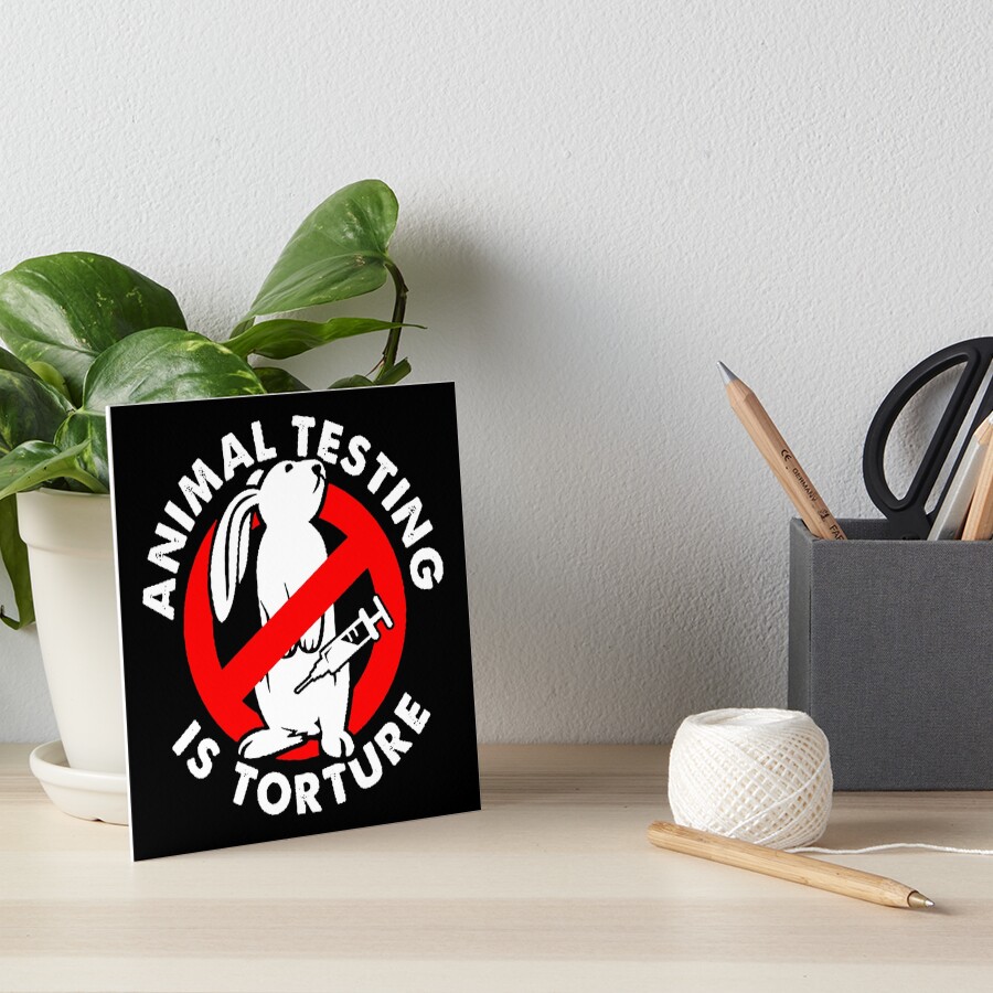 "stop animal testing logo" Art Board Print for Sale by jazzytor | Redbubble
