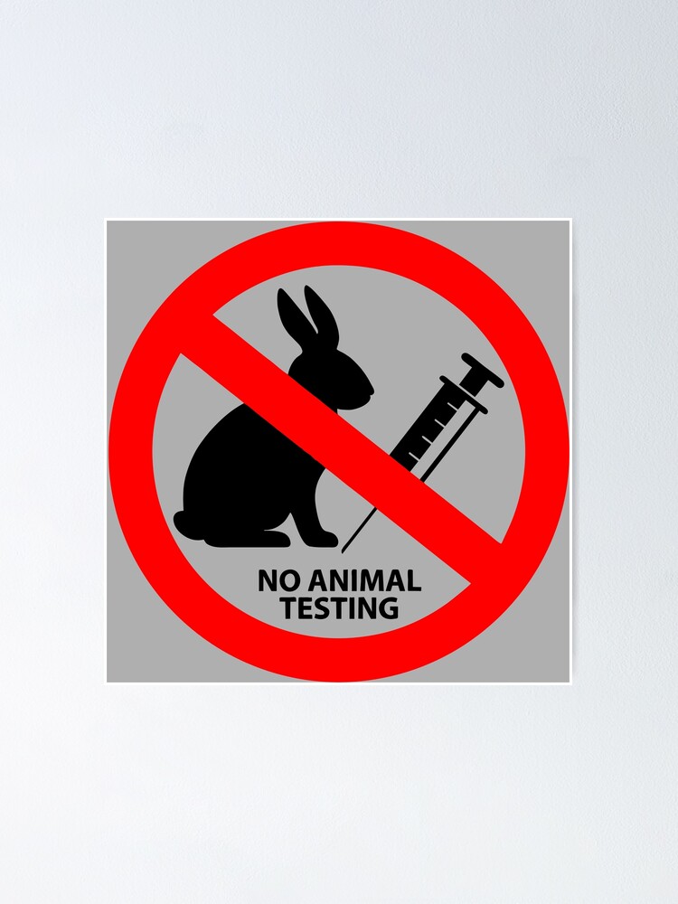"stop animal testing" Poster for Sale by jazzytor | Redbubble
