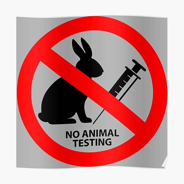 "stop animal testing" Poster for Sale by jazzytor | Redbubble