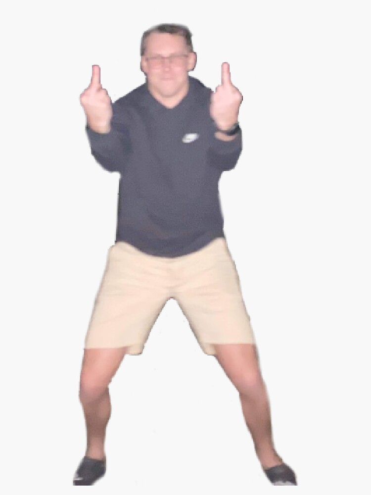 "Old Man Flipping Off Camera" Sticker for Sale by 0ranges | Redbubble