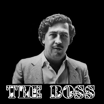 Pegatina for Sale con la obra «Pablo - El Jefe» de Tim Topping | Redbubble