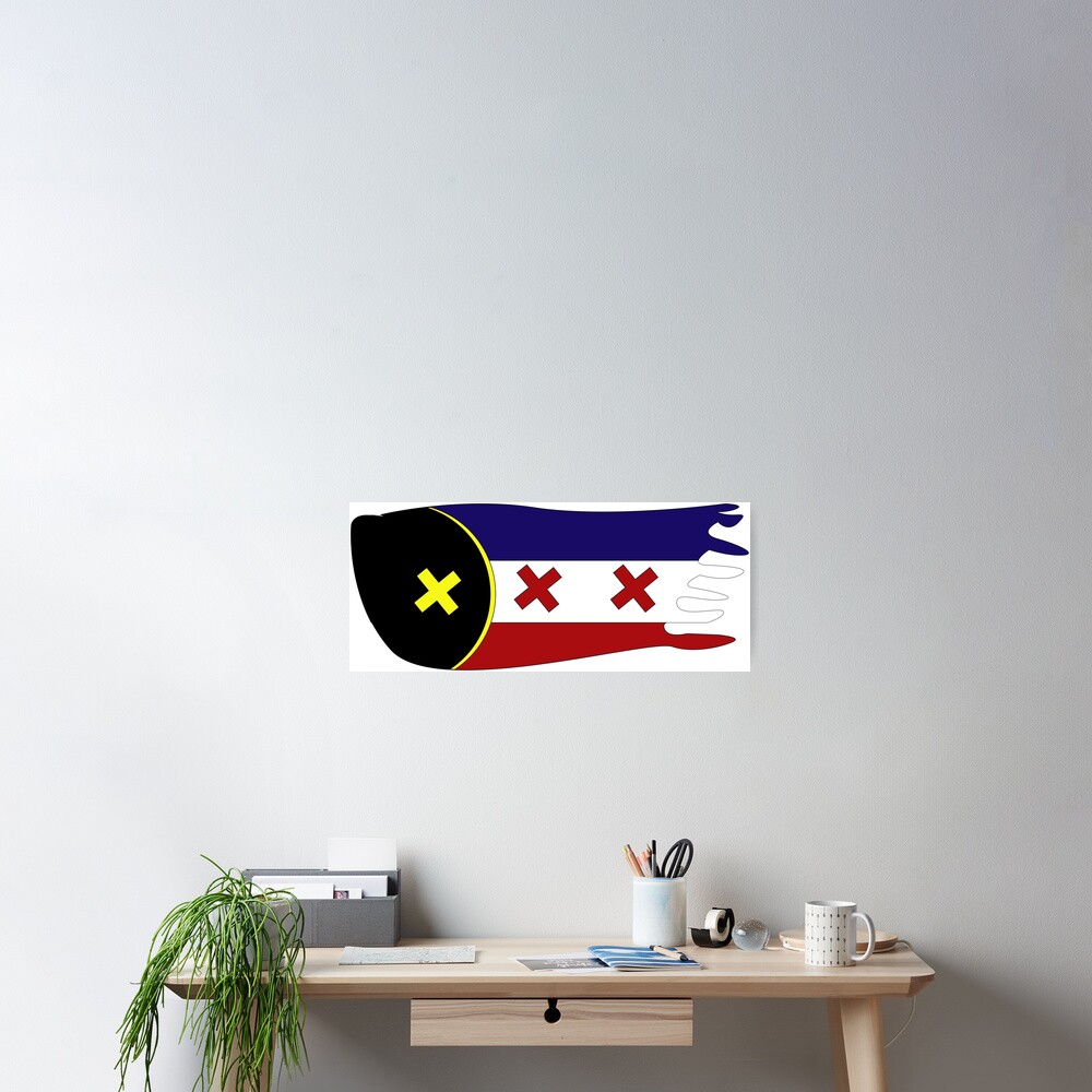 Póster «Dream SMP L'Manburg Flag MInecraft» de LittleGeorgia2 | Redbubble