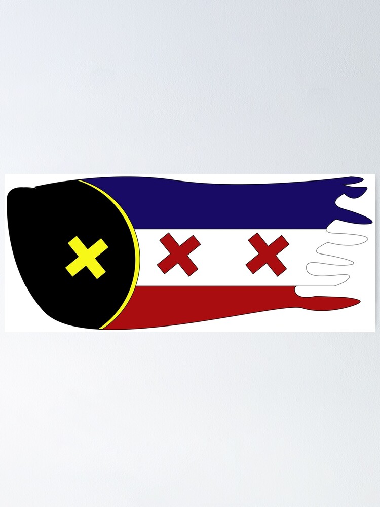 Póster «Dream SMP L'Manburg Flag MInecraft» de LittleGeorgia2 | Redbubble