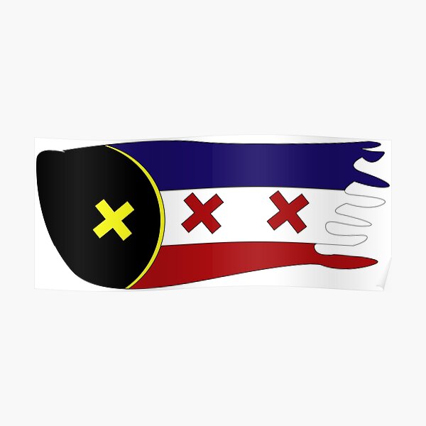 "Dream SMP L'Manburg Flag MInecraft" Poster by LittleGeorgia2 | Redbubble