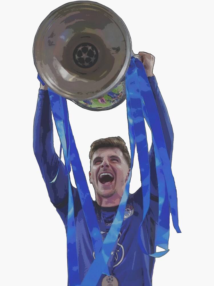 "mason mount trophy wallpaper art " Sticker for Sale by suwii | Redbubble