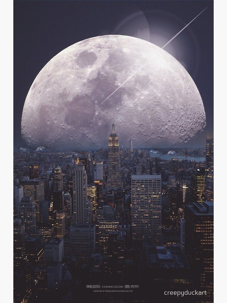 "Shadow of the moon" Poster by creepyduckart | Redbubble