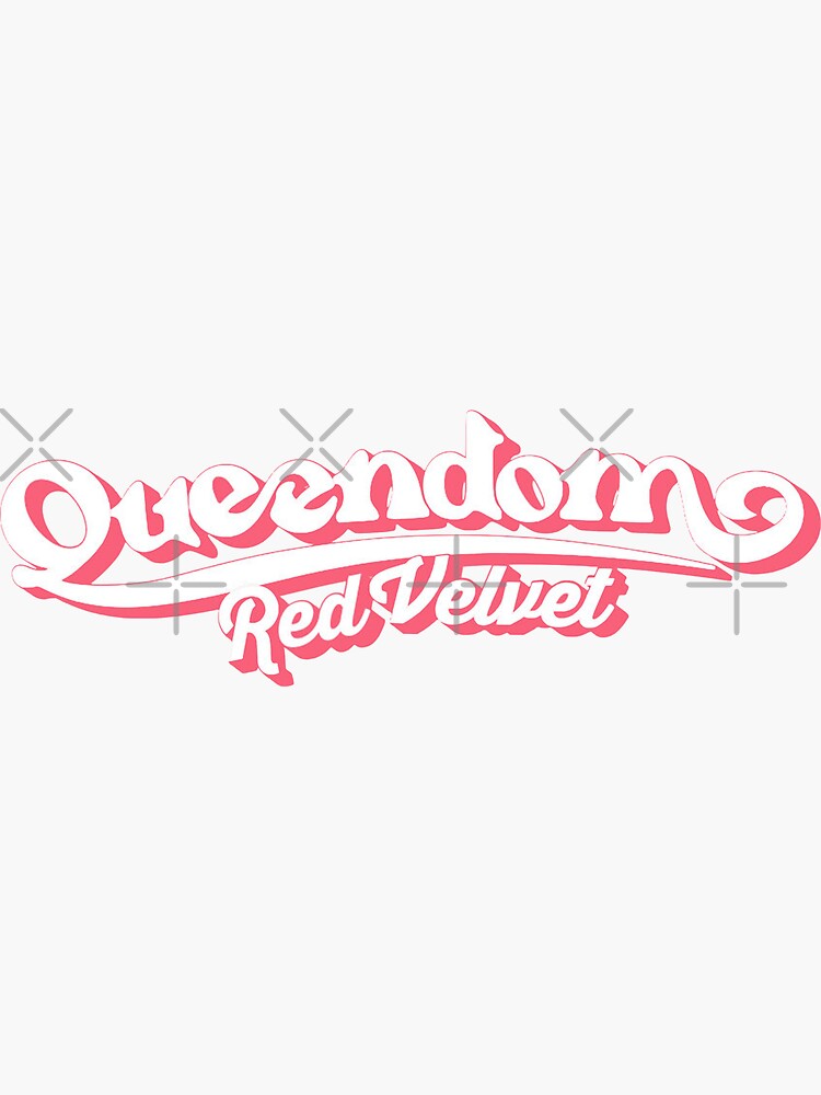 "Queendom Red Velvet Word Album Art Logo" Sticker for Sale by ...