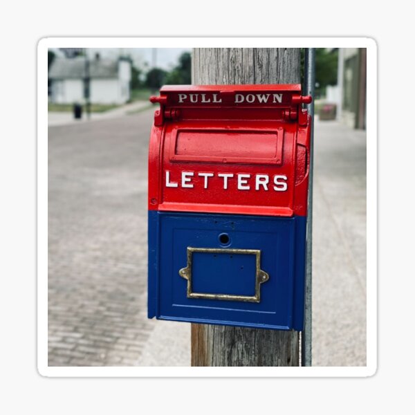 "Vintage Mailbox" Sticker for Sale by mwagie | Redbubble