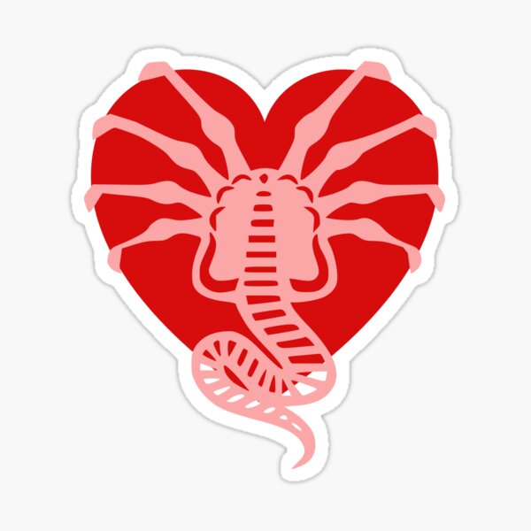 "Alien Hug - facehugger" Sticker for Sale by dibeja | Redbubble