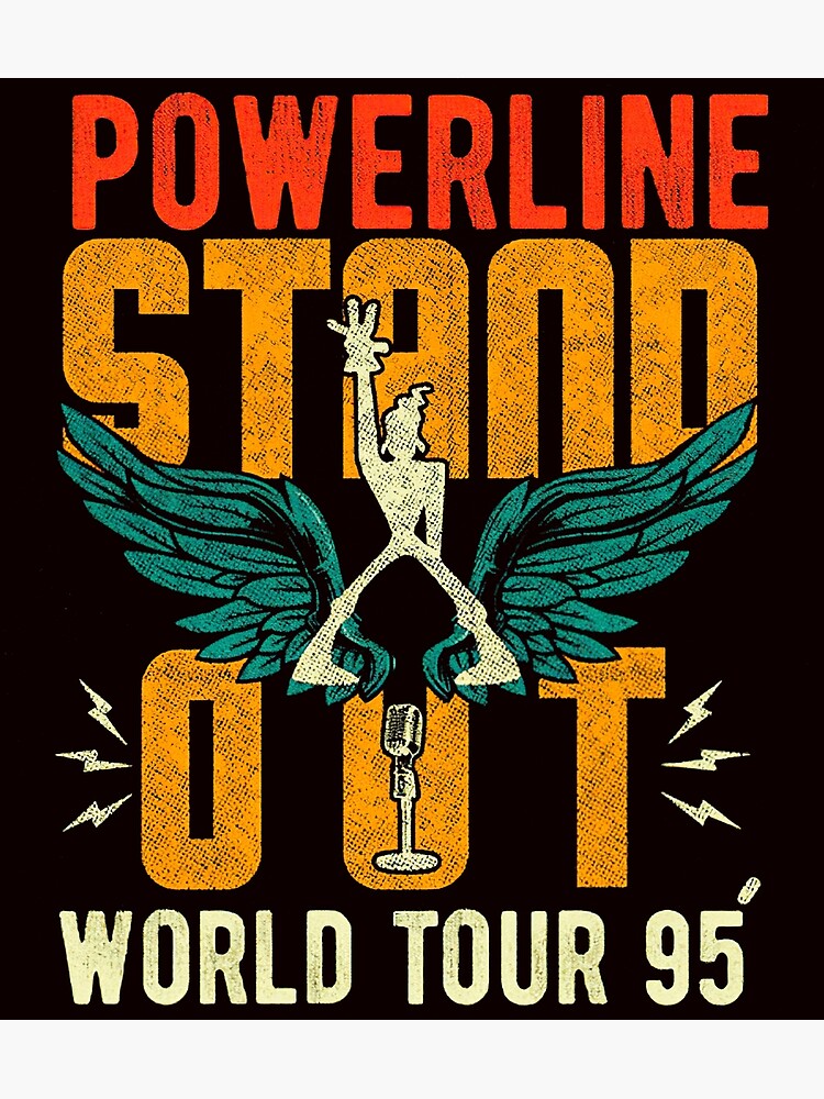 "Powerline Stand Out Logo" Poster for Sale by shopCaoD-s24 | Redbubble