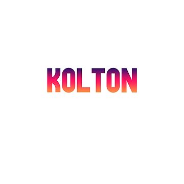 "KOLTON" Sticker for Sale by odosolomopo | Redbubble