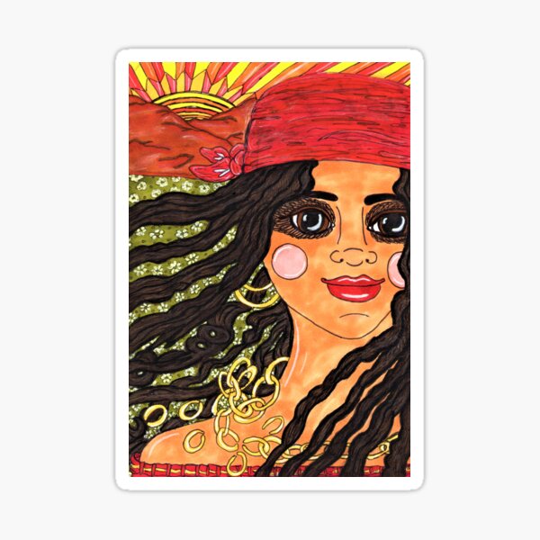 "Gypsy Freedom" Sticker for Sale by Artemesiany | Redbubble