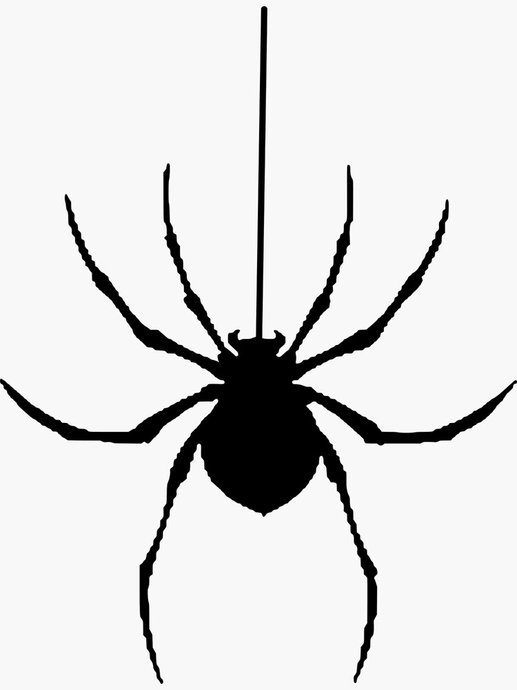 " BLACK SPIDER" Sticker by atena200092 | Redbubble