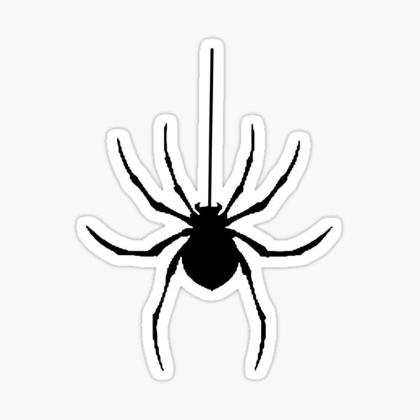 " BLACK SPIDER" Sticker by atena200092 | Redbubble