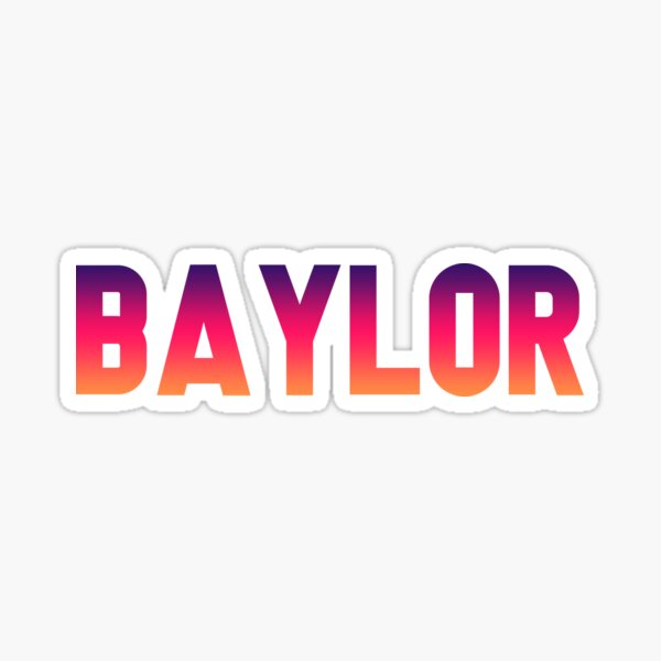 "BAYLOR" Sticker for Sale by odosolomopo | Redbubble